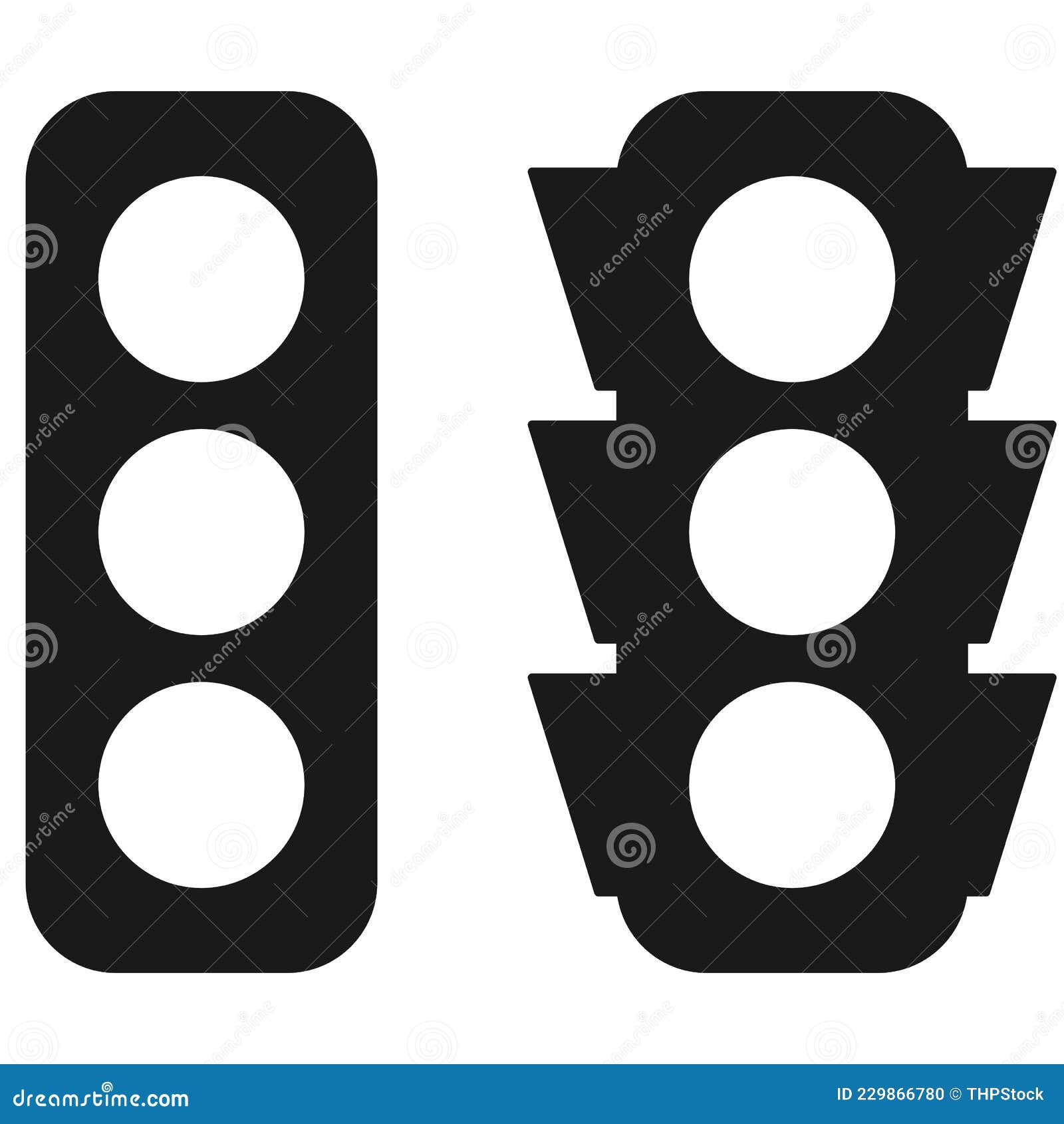 Stoplights Traffic Lights Vector Stock Vector - Illustration of street ...