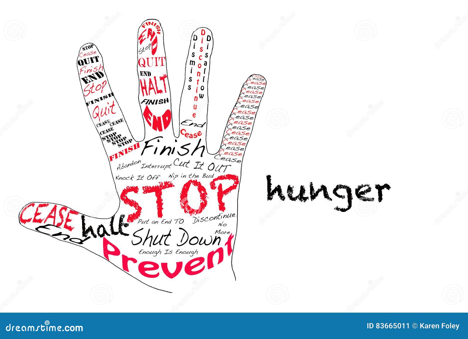 Stoppen Sie Hunger stock abbildung. Illustration von umrissen - 83665011 Stoppen Sie Hunger stock abbildung. Illustration von umrissen - 83665011