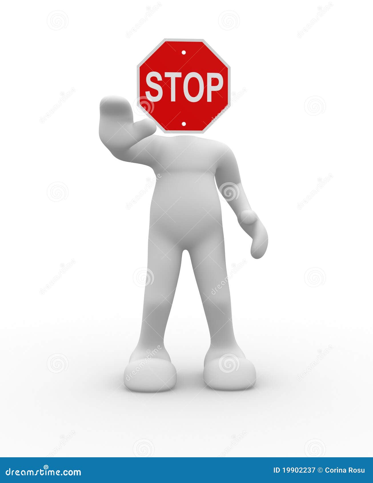 Stoppen Sie Zeichen stock abbildung. Illustration von leute - 19902237