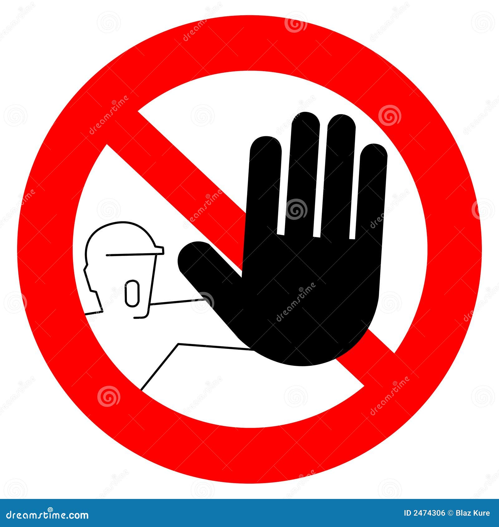 Stoppen Sie Zeichen stock abbildung. Illustration von panik - 2474306