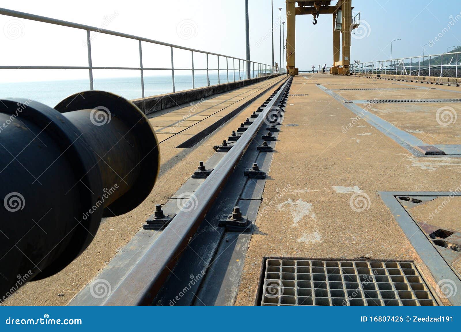 Stopper of the crane. stock photo. Image of power, shipping - 16807426