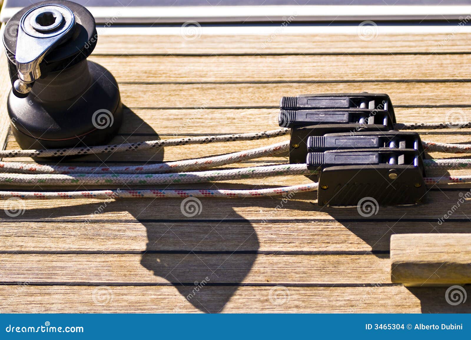 Stopper, Ropes & Winch stock photo. Image of cruise - 3465304