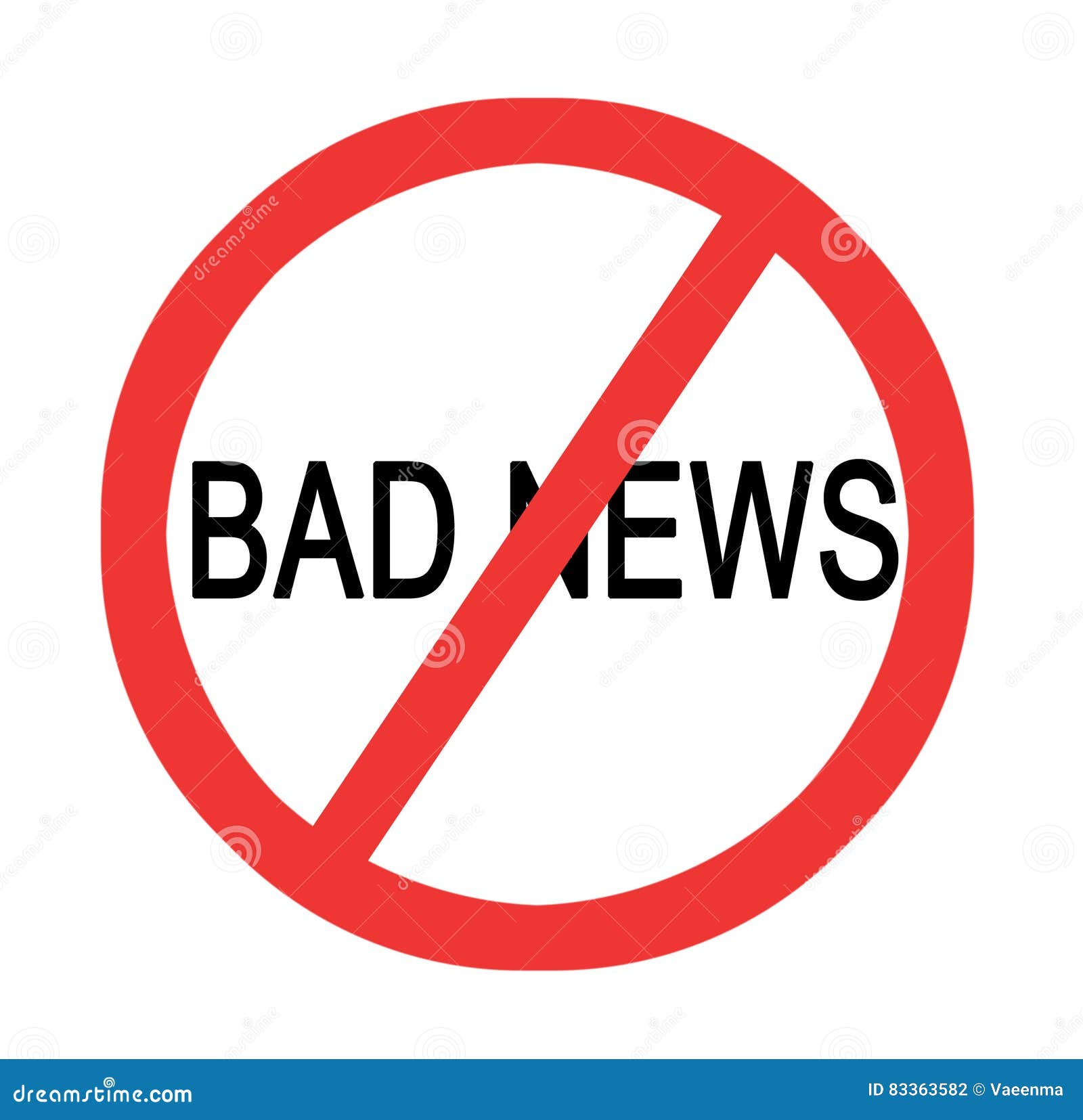 Stopping bad news stock illustration. Illustration of crisis - 83363582