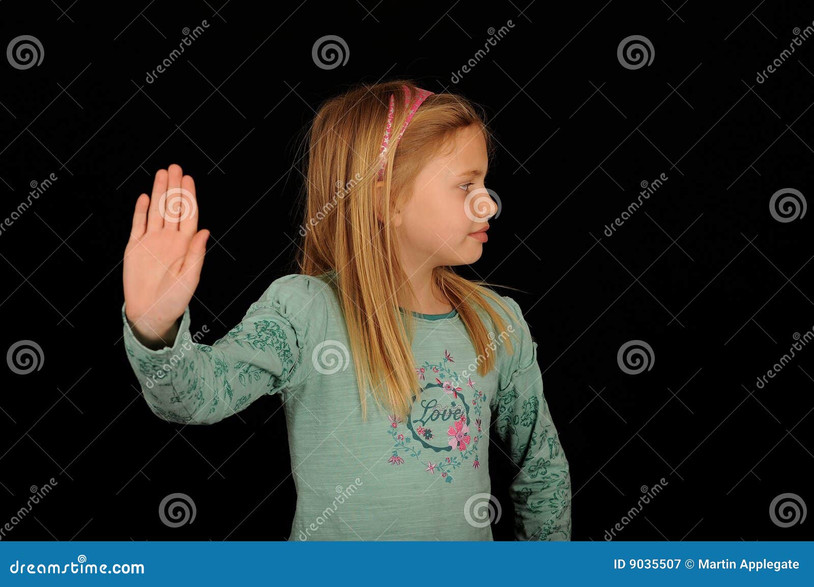 Stopping Girl stock image. Image of cute, sweet, childhood - 9035507