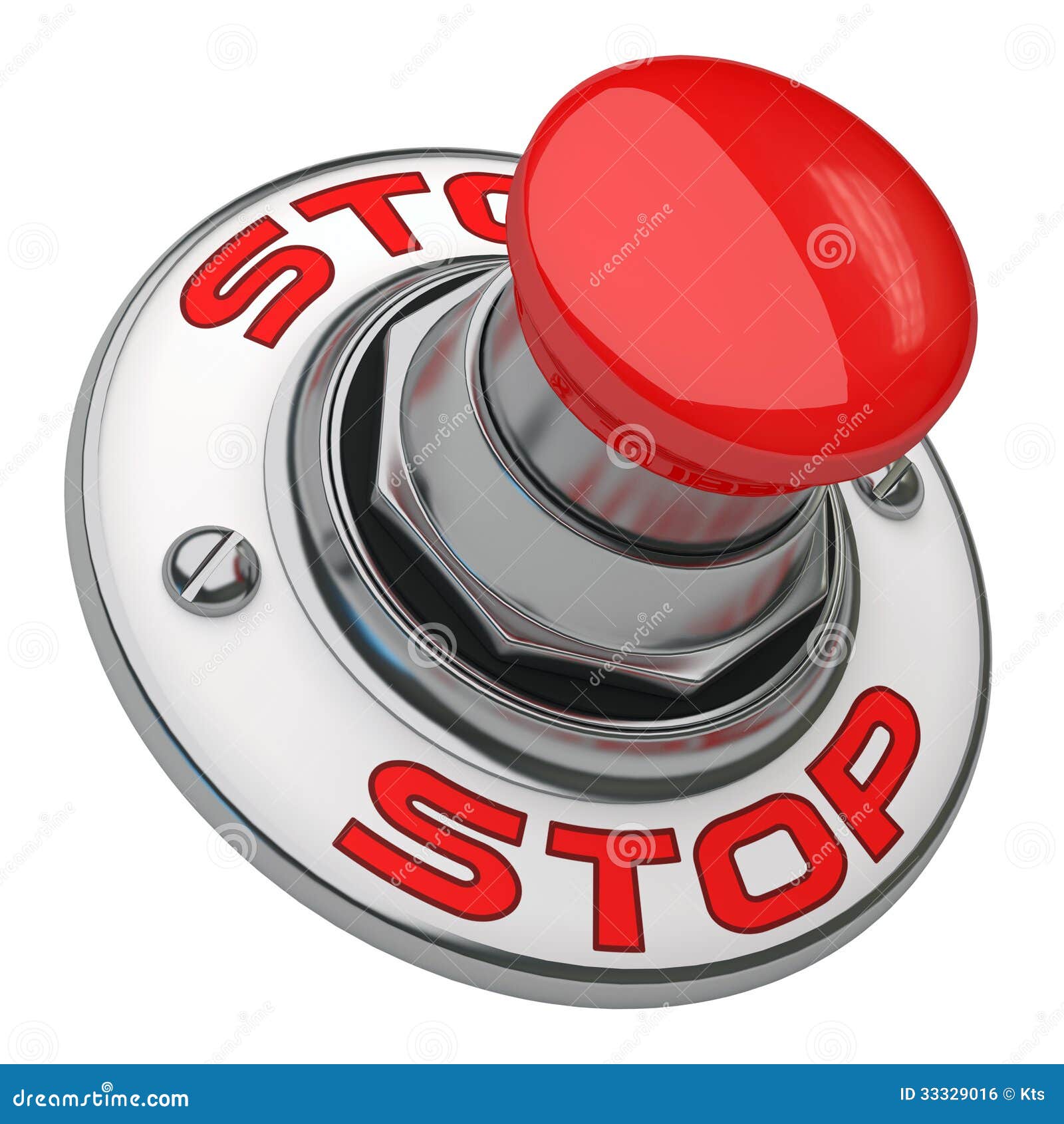 Stoppknapp stock illustrationer. Illustration av rött - 33329016