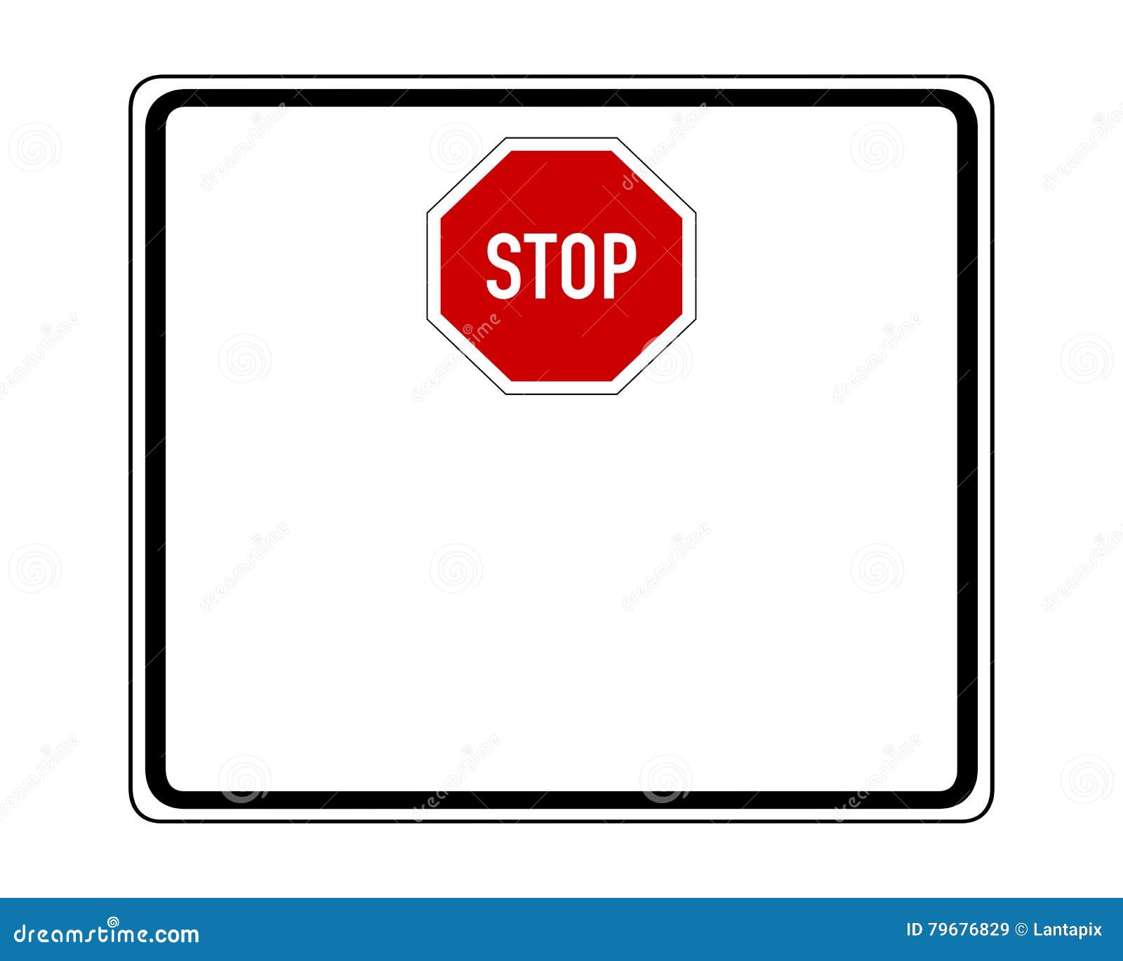 Stoppschild Mit Addiertem Zeichen Vektor Abbildung - Illustration von ...