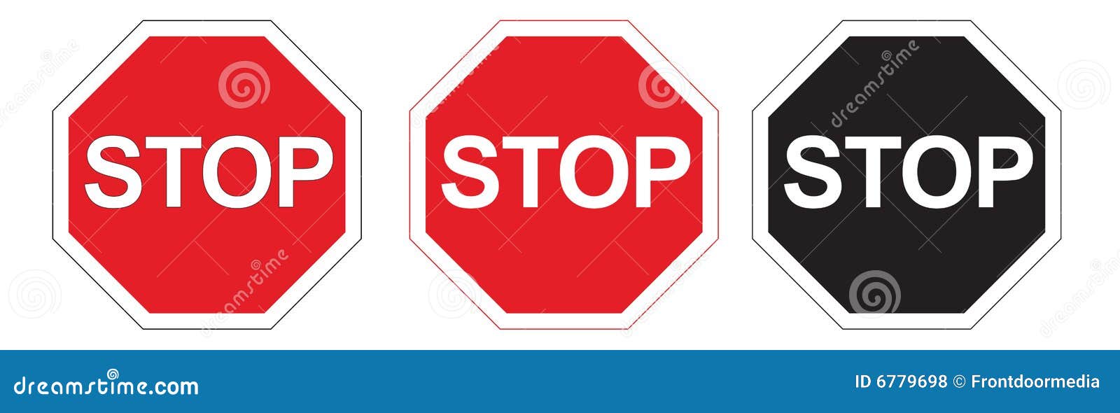 Stops Signs stock vector. Illustration of sign, stop, stopped - 6779698
