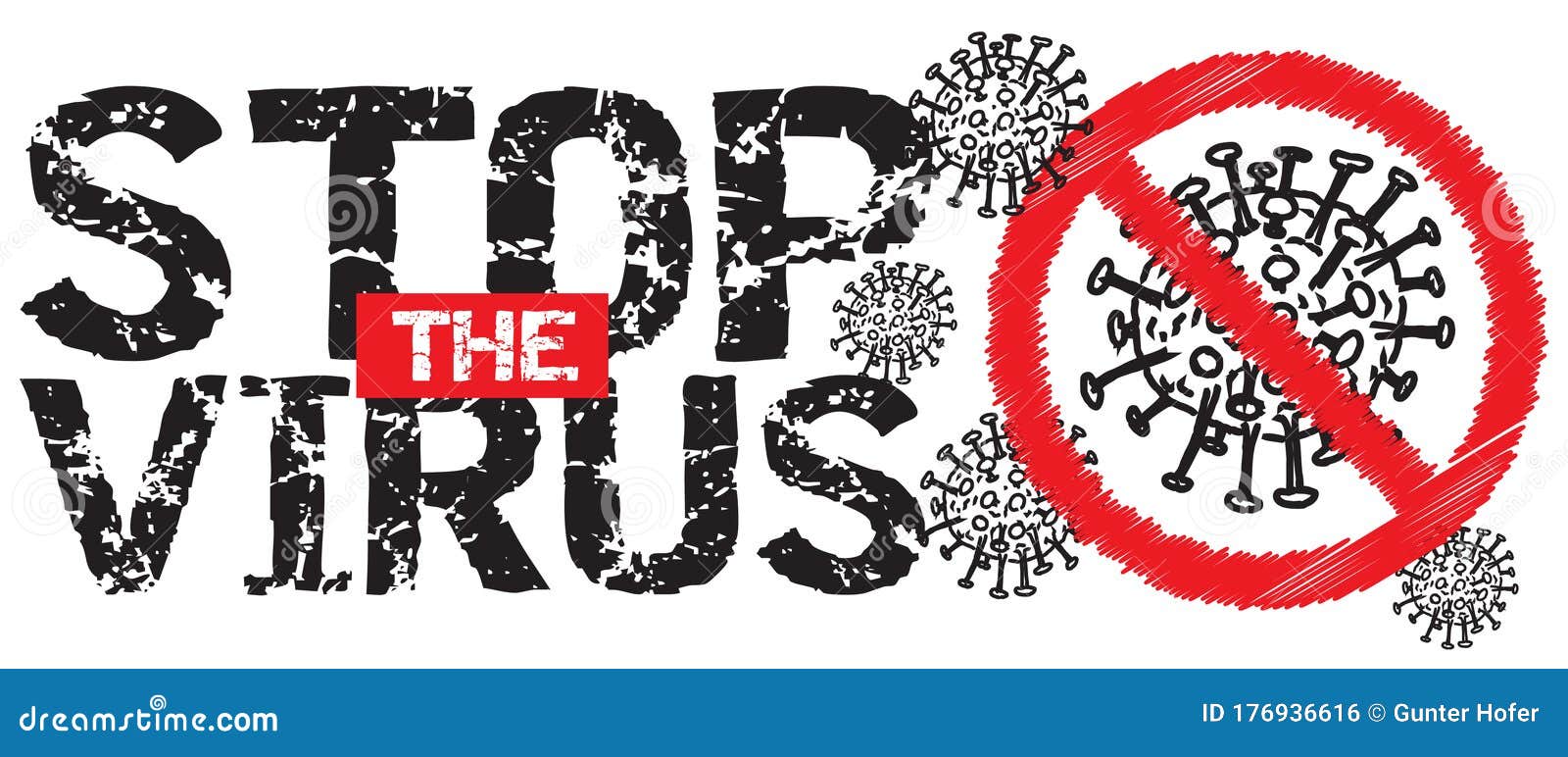 Stop the Virus graphic stock photo. Image of graphic - 176936616