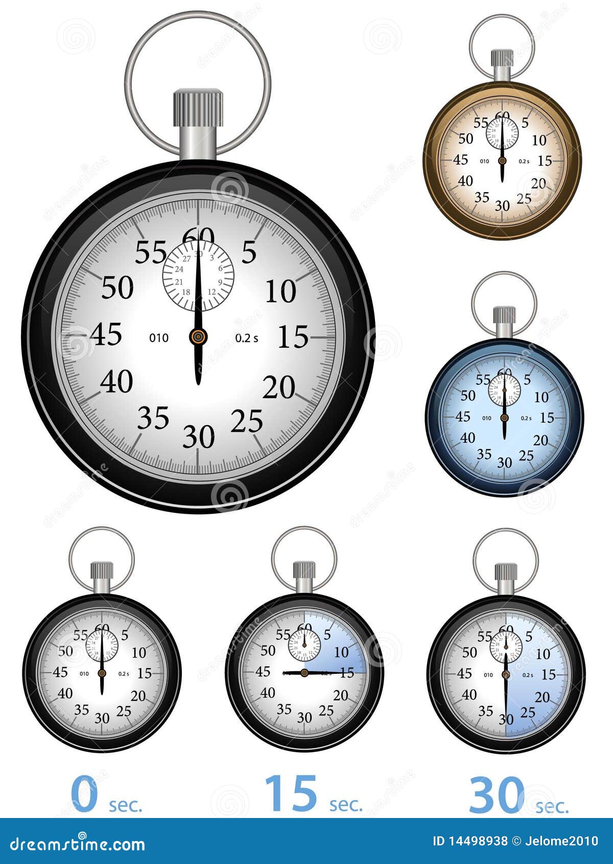 Stopwatch stock vector. Illustration of indicator, illustrator - 14498938