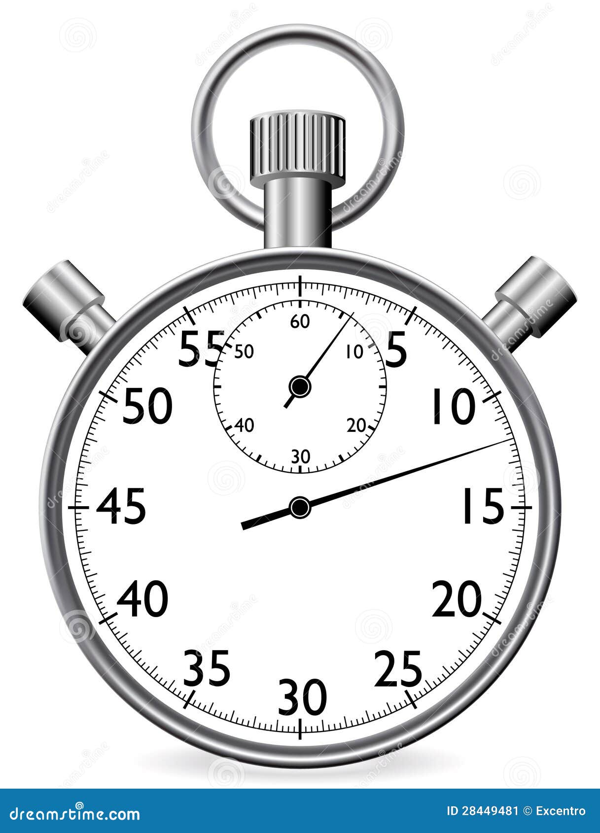 Stopwatch stock vector. Illustration of clock, accuracy - 28449481
