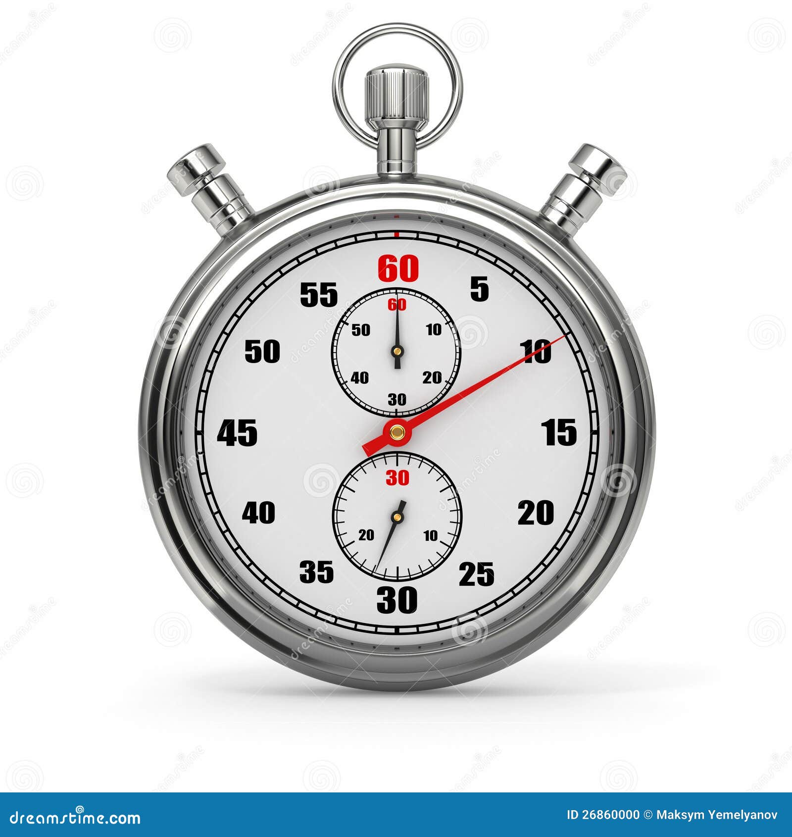Stopwatch. 3d stock illustration. Illustration of sports - 26860000