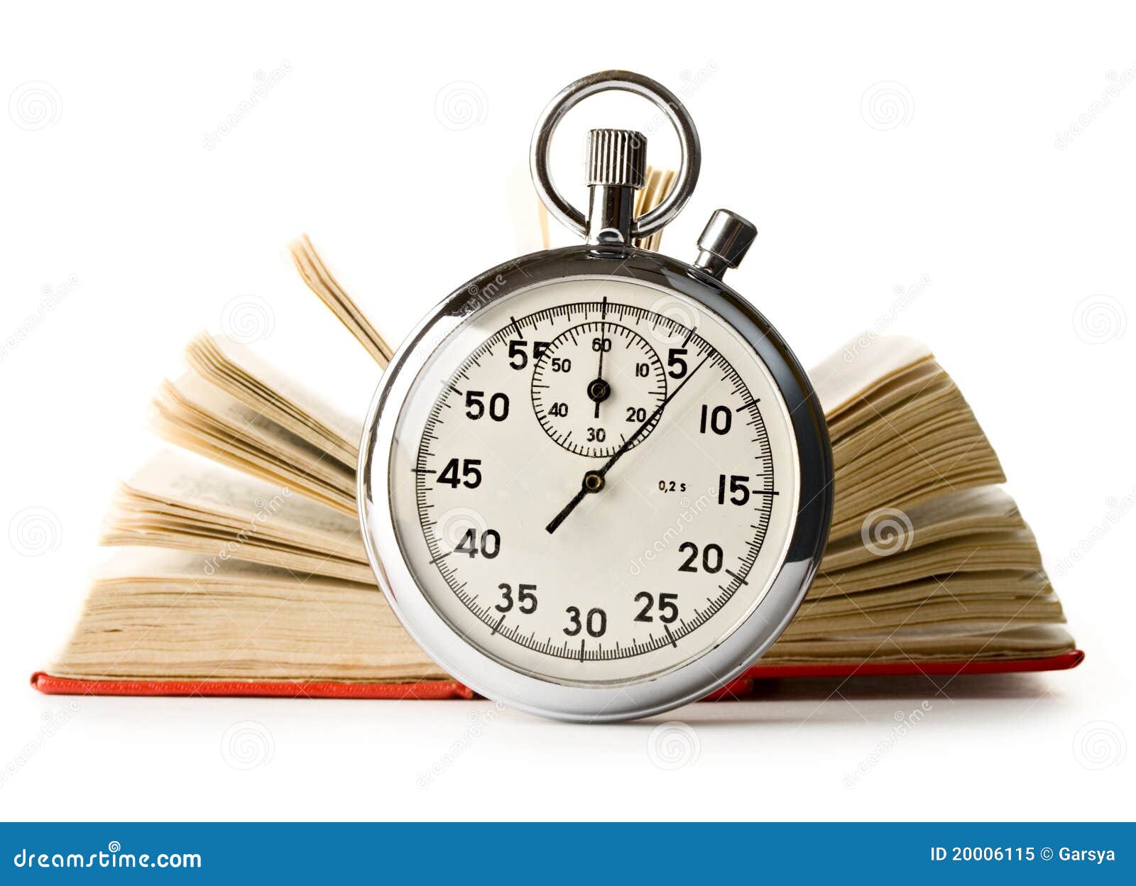Stopwatch and book stock image. Image of reading, holder - 20006115