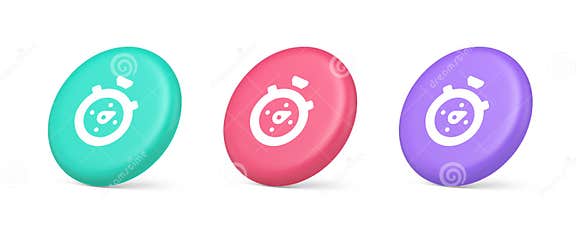 Stopwatch Button Timer Speed Time Counting Application Panel Interface ...