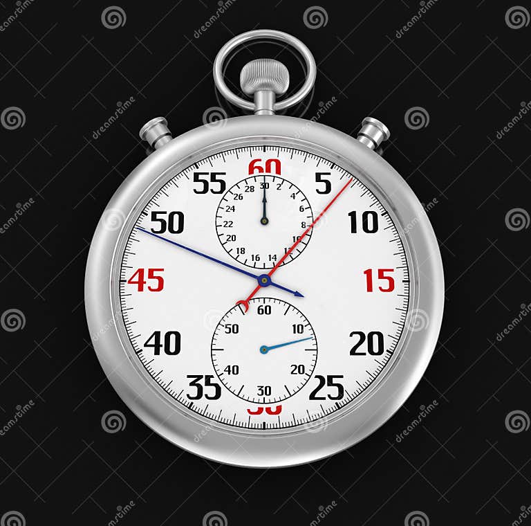 Stopwatch (clipping Path Included) Stock Illustration - Illustration of ...