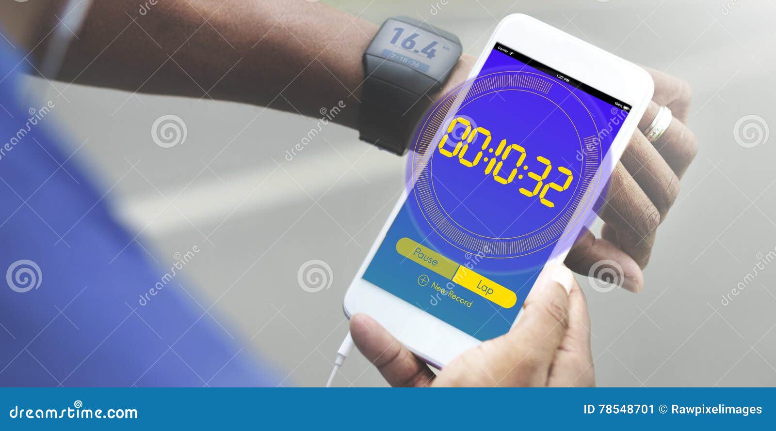 Stopwatch Clock Time Countdown Graphic Words Stock Image - Image of ...