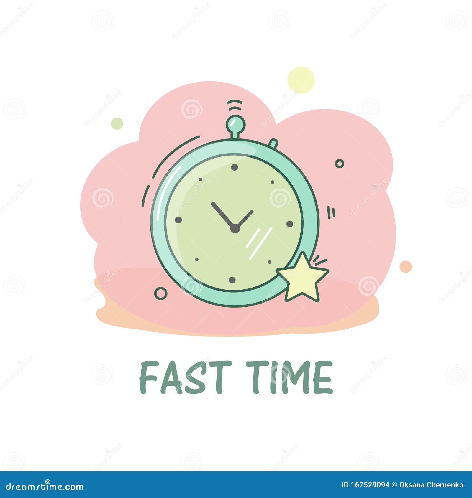 Stopwatch fast time stock vector. Illustration of instrument - 167529094
