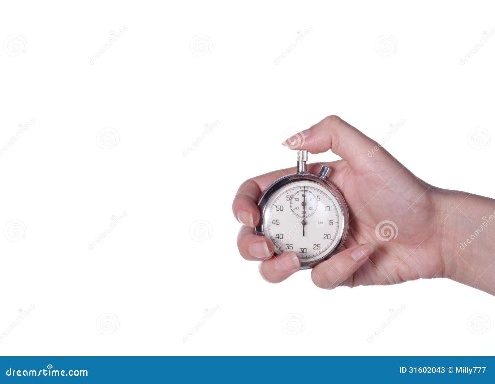 Stopwatch in hand stock image. Image of objects, counting - 31602043