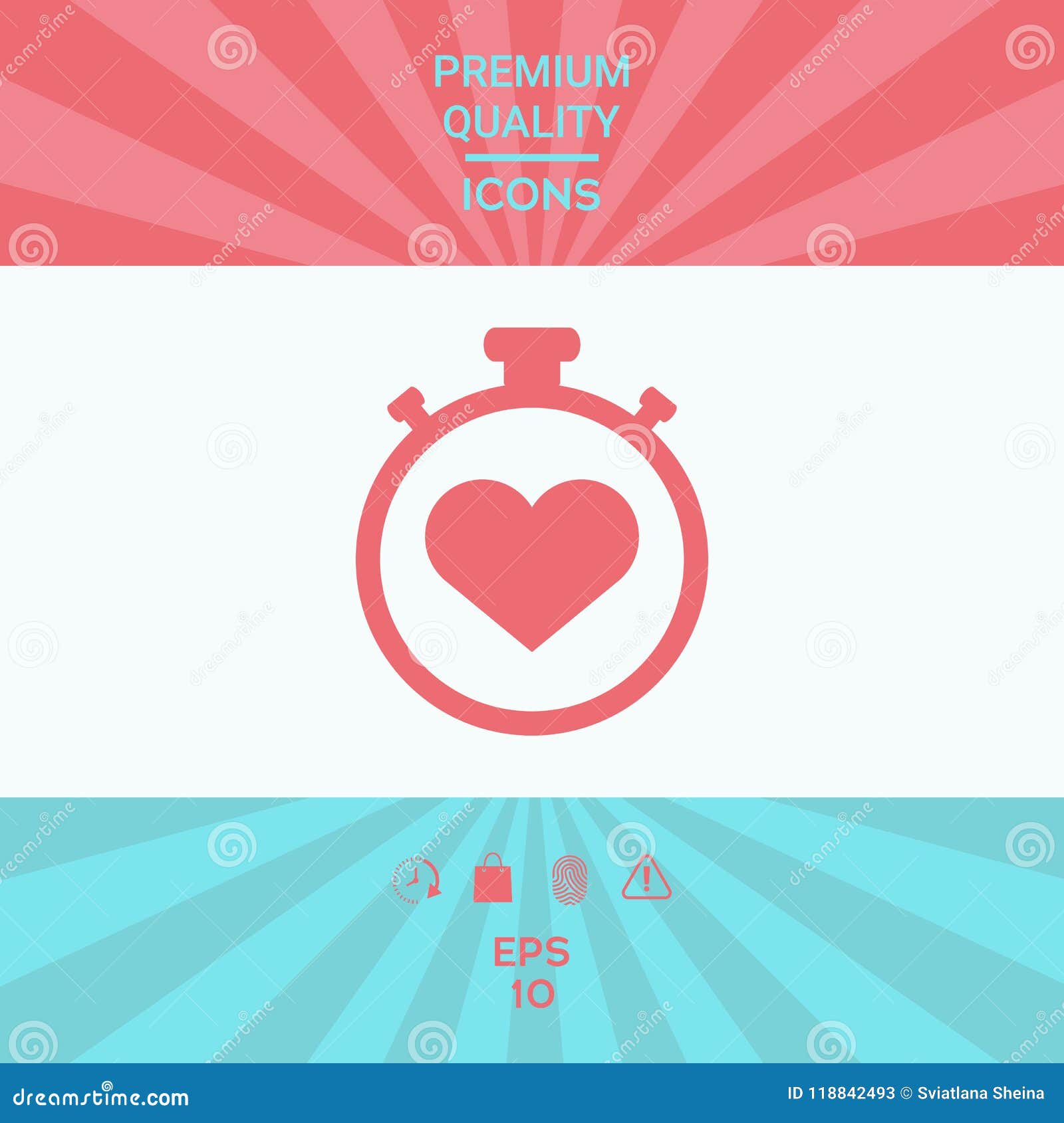 Stopwatch with Heart Symbol - Icon. Heart Timer Sign Stock Vector ... Stopwatch with Heart Symbol - Icon. Heart Timer Sign Stock Vector ...