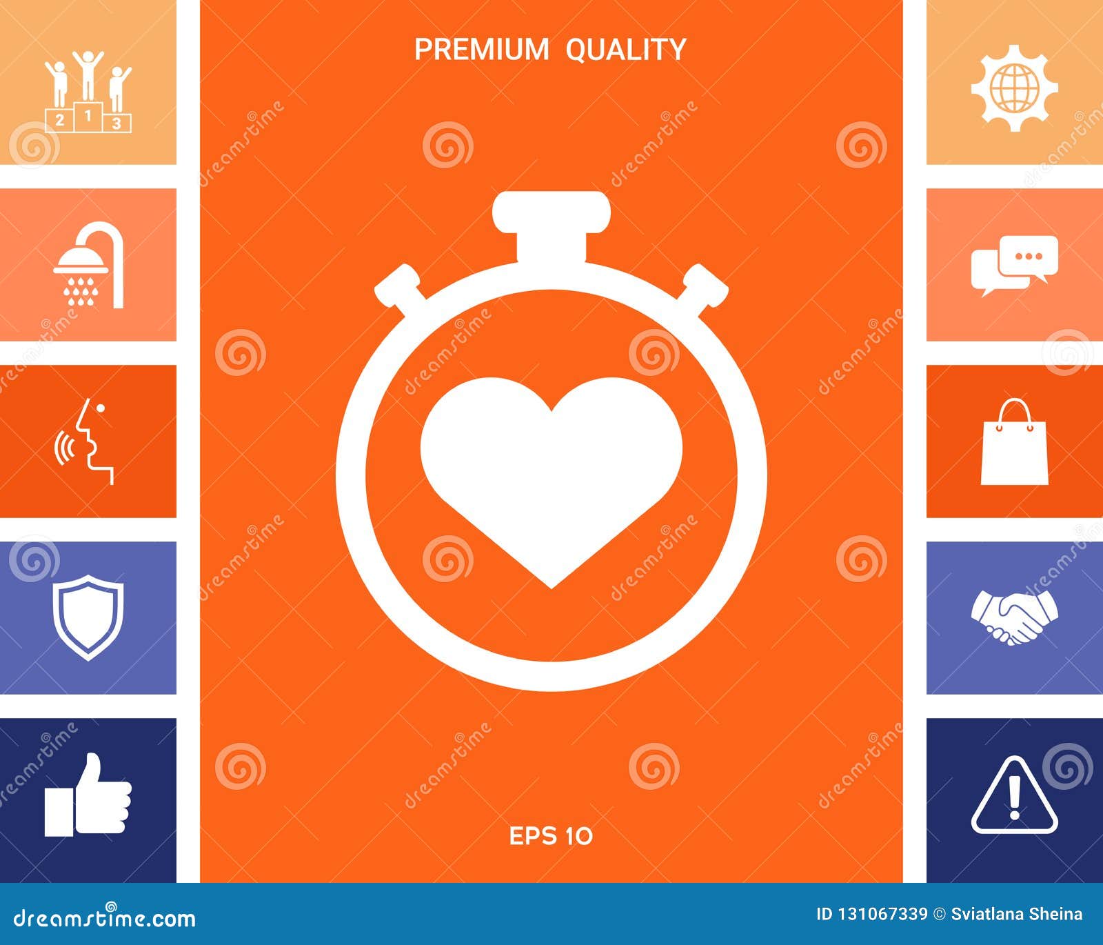 Stopwatch with Heart Symbol - Icon. Heart Timer Sign Stock Vector ... Stopwatch with Heart Symbol - Icon. Heart Timer Sign Stock Vector ...