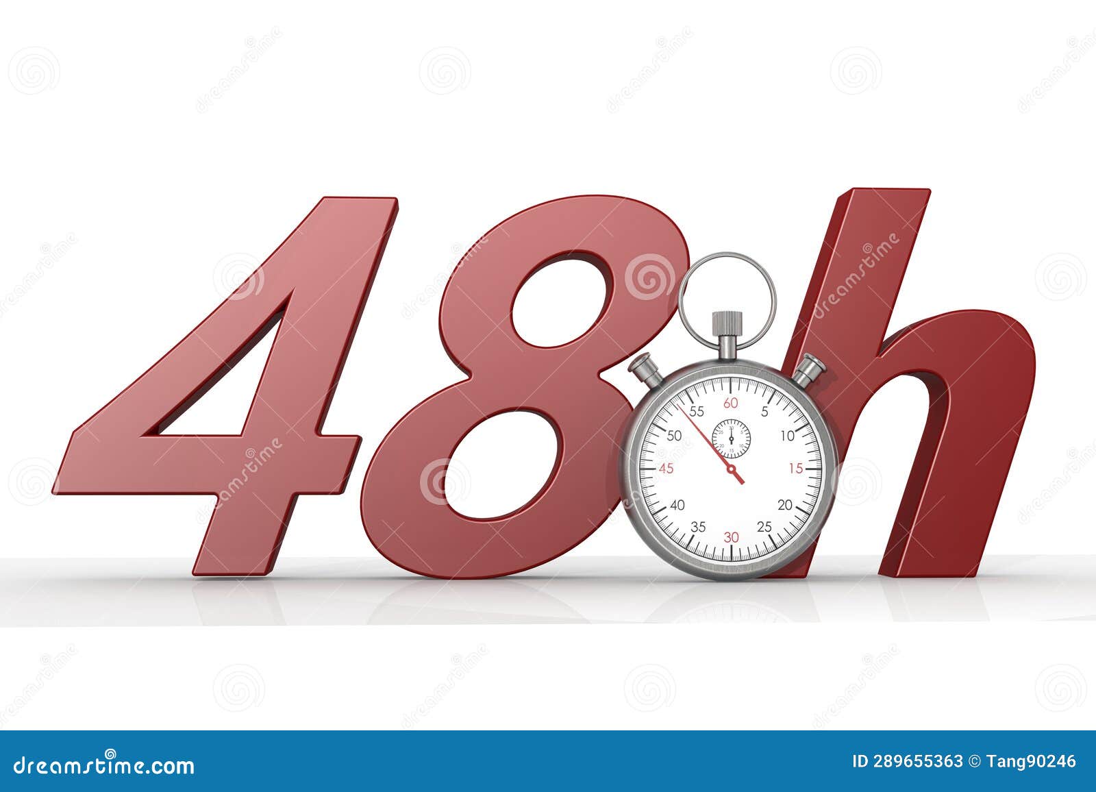 Stopwatch with 48 Hours Time Limit Isolated Stock Illustration ...