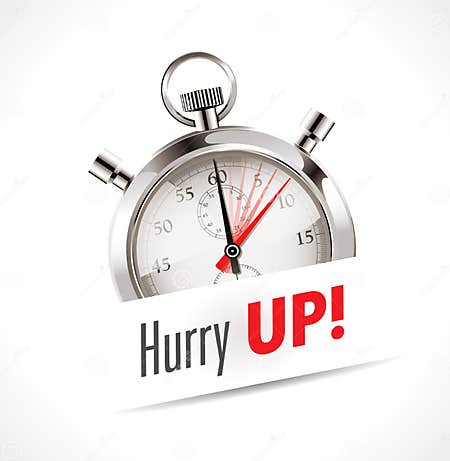 Stopwatch - Hurry UP stock illustration. Illustration of mechanism ...