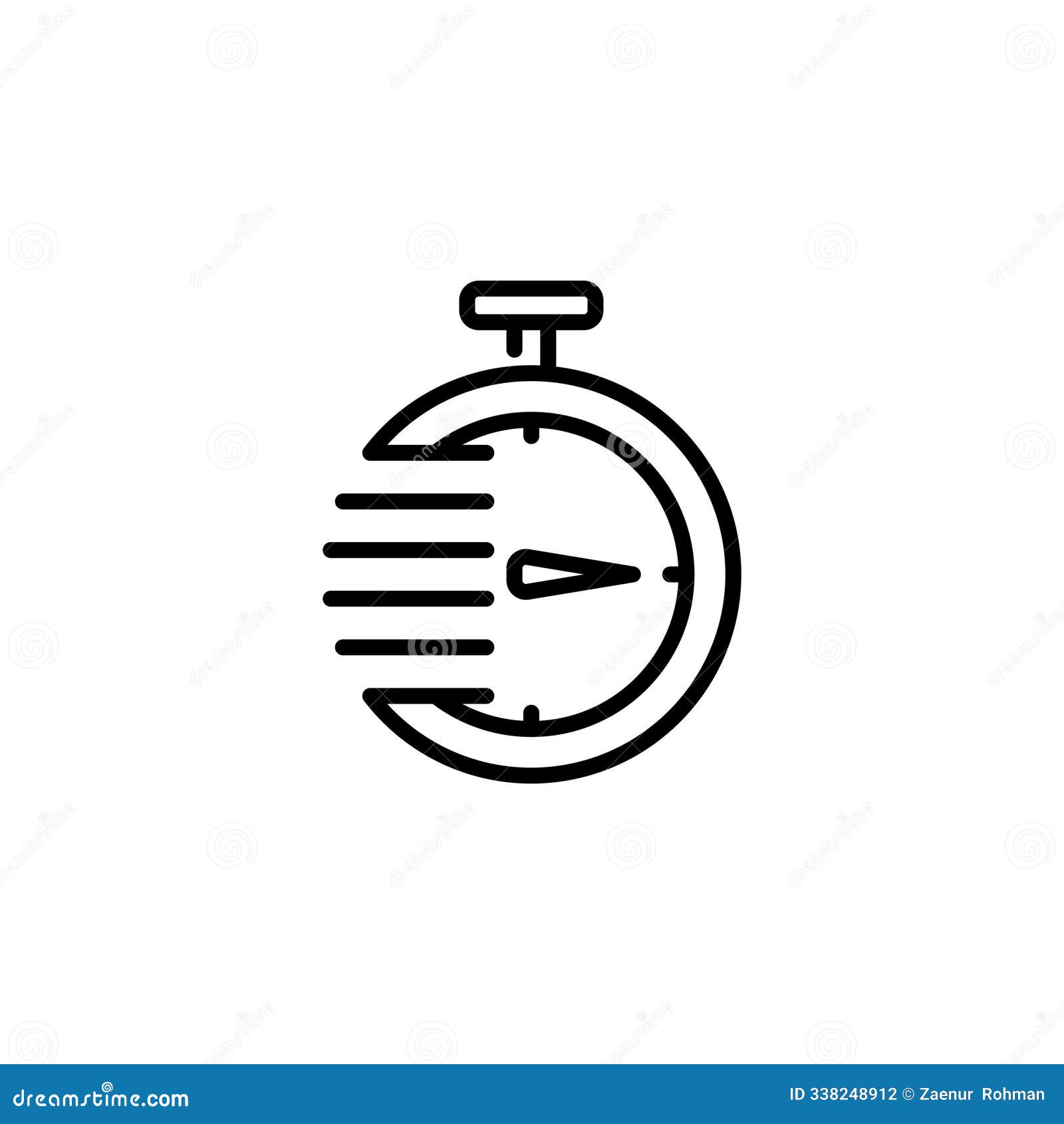 Stopwatch icon stock illustration. Illustration of font - 338248912