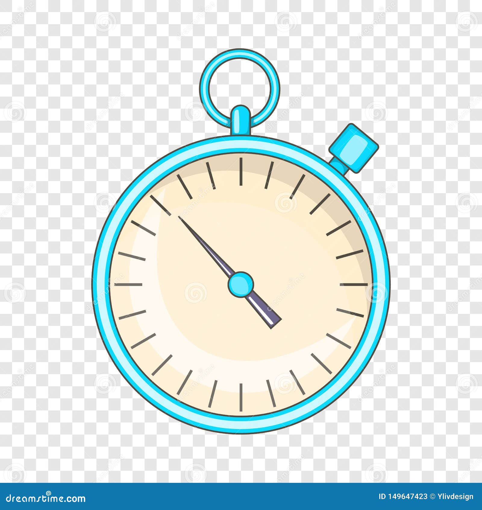 Stopwatch Icon, Cartoon Style Stock Vector - Illustration of background ...