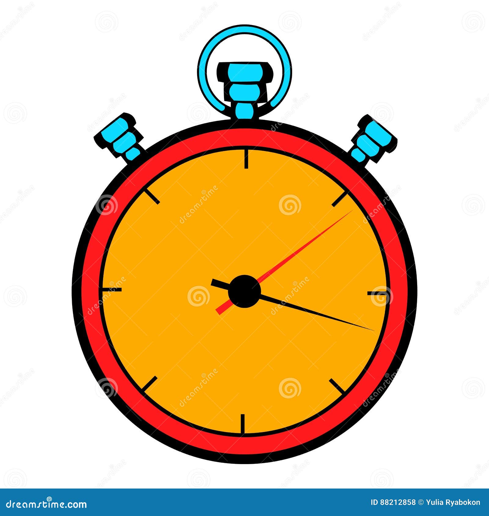 Stopwatch icon cartoon stock vector. Illustration of precision - 88212858