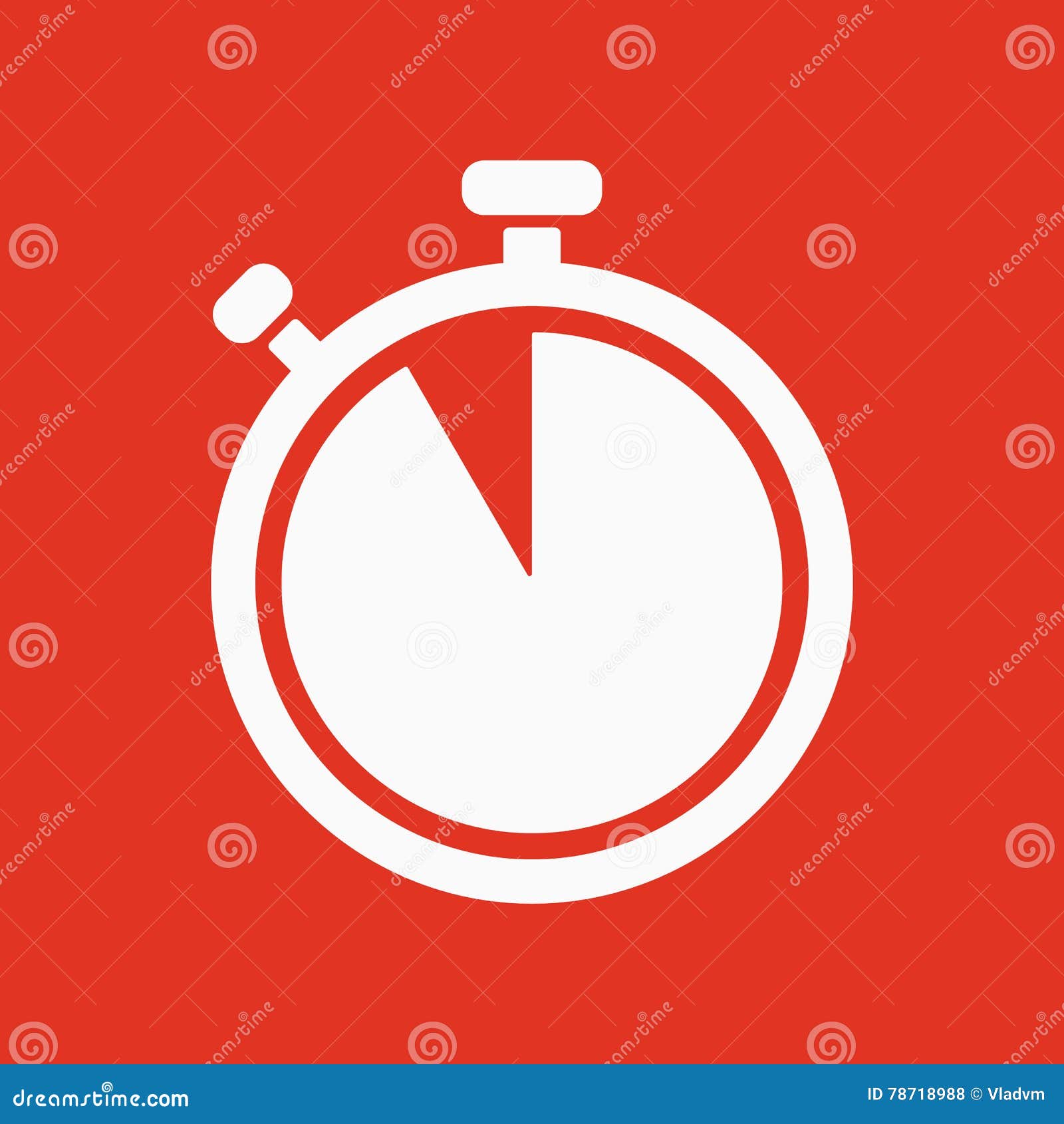 The Stopwatch Icon. Countdown Symbol Stock Vector - Illustration of ...