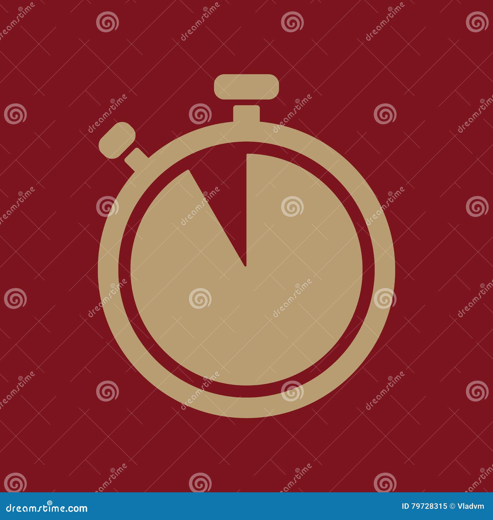 The Stopwatch Icon. Countdown Symbol Stock Vector - Illustration of ...
