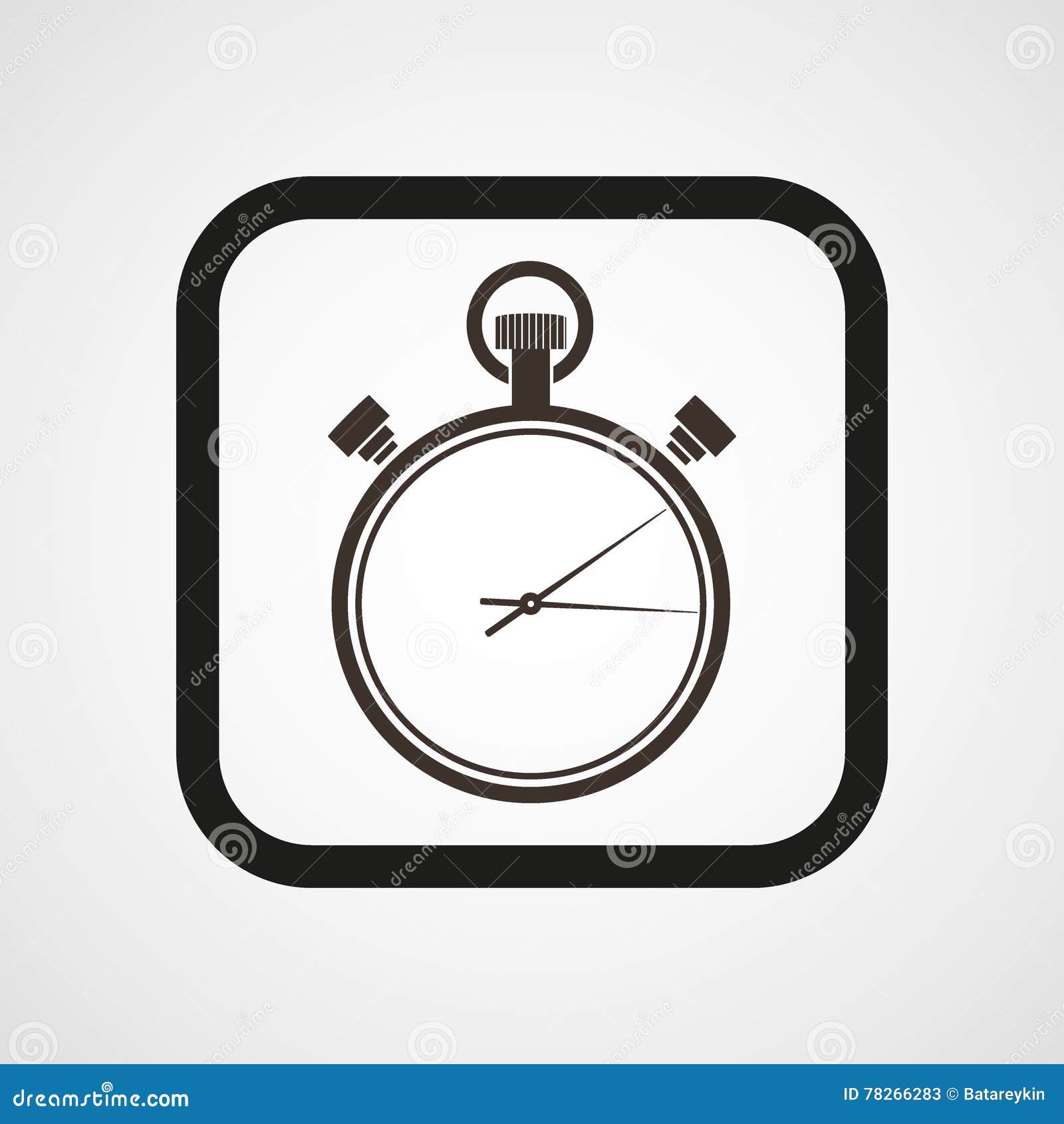 Stopwatch Icon Flat Simple Vector Illustration Stock Vector ...