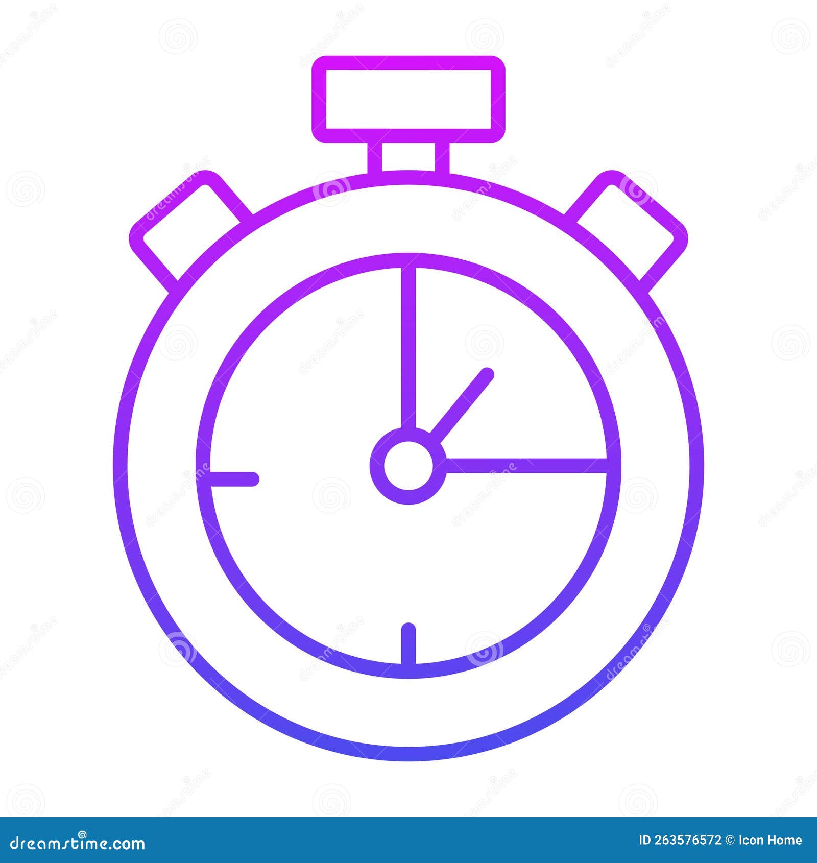 Stopwatch Icon Modern Vector Illustration Stock Vector - Illustration ...
