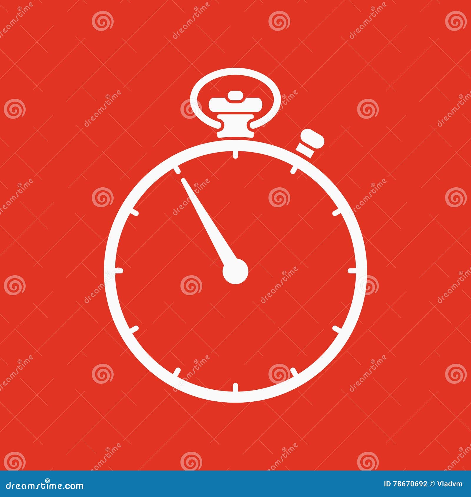The Stopwatch Icon. Stopwatch Symbol. Flat. Vector Stock Vector ...