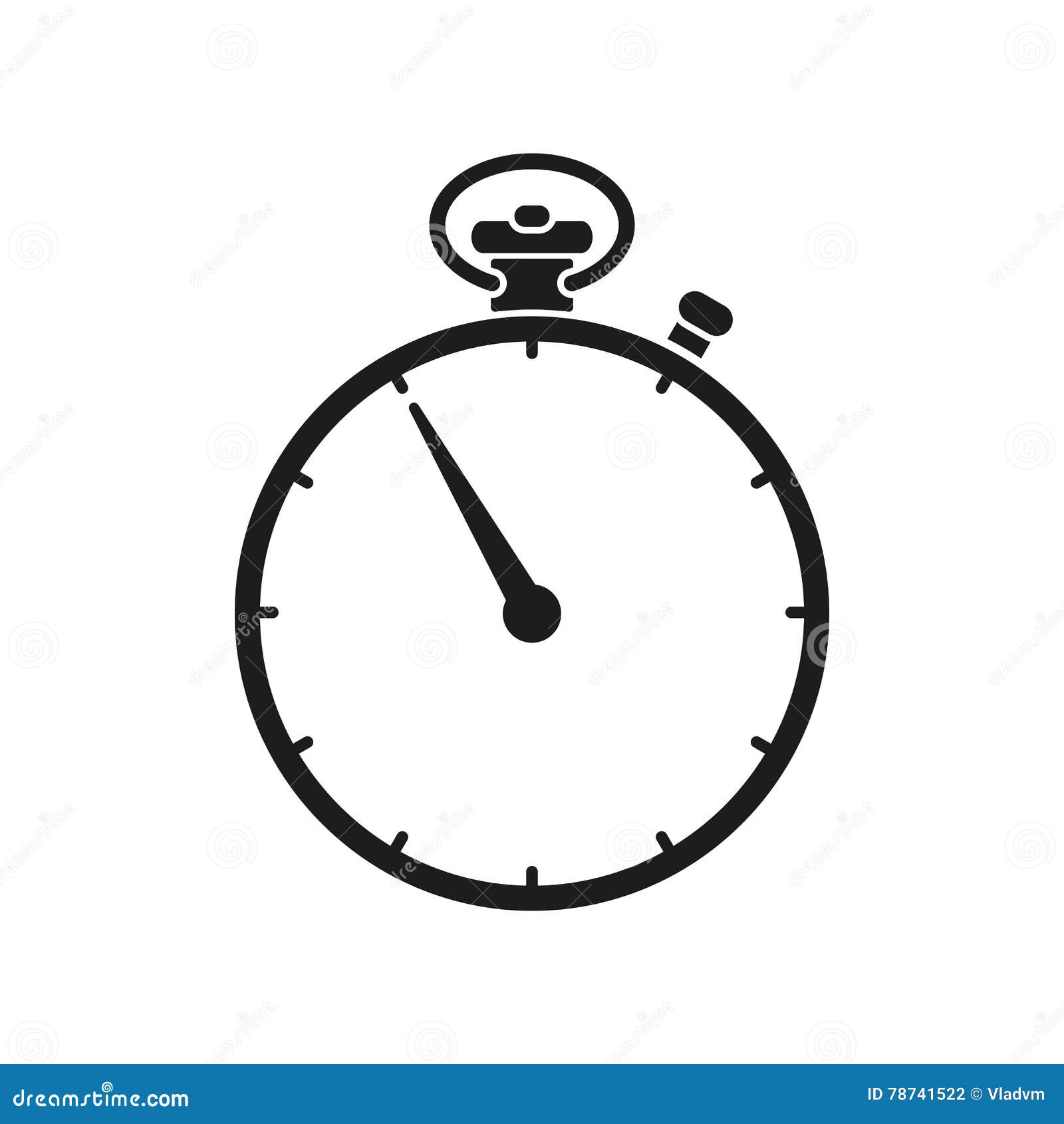 The Stopwatch Icon. Stopwatch Symbol. Flat. Vector | CartoonDealer.com ...