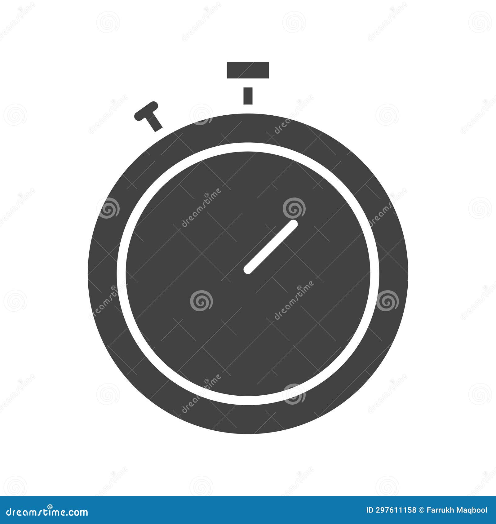 Stopwatch Icon Vector Image. Stock Illustration - Illustration of ...