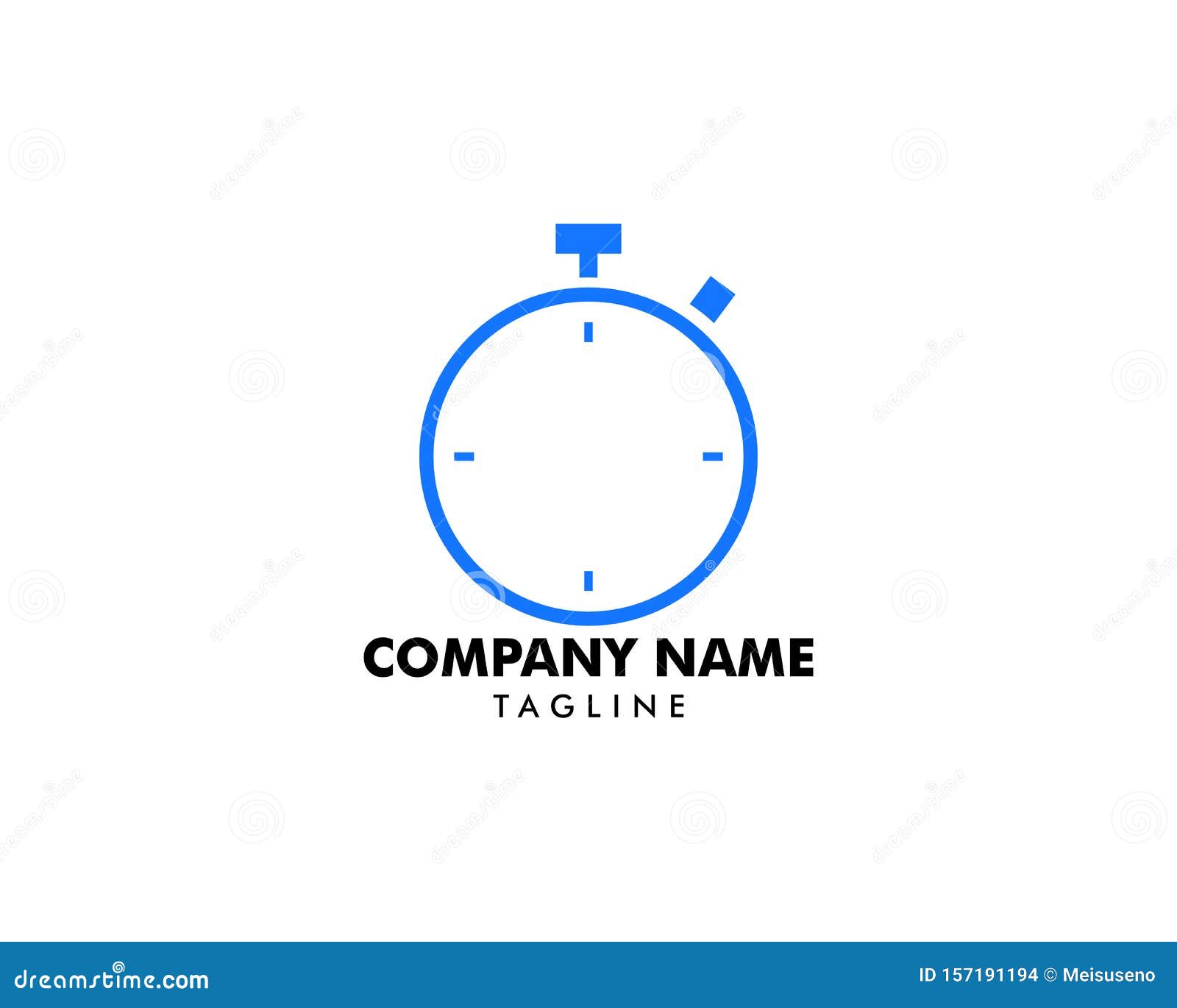 Stopwatch Icon Vector Logo Template Stock Vector - Illustration of ...