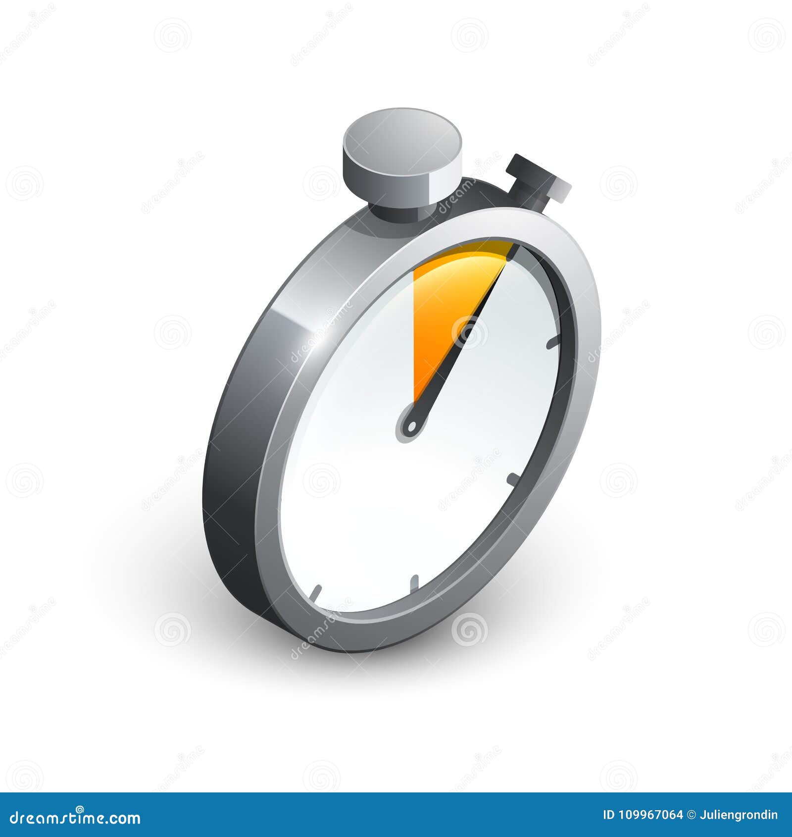 Stopwatch Isometric Illustration Stock Illustration - Illustration of ...