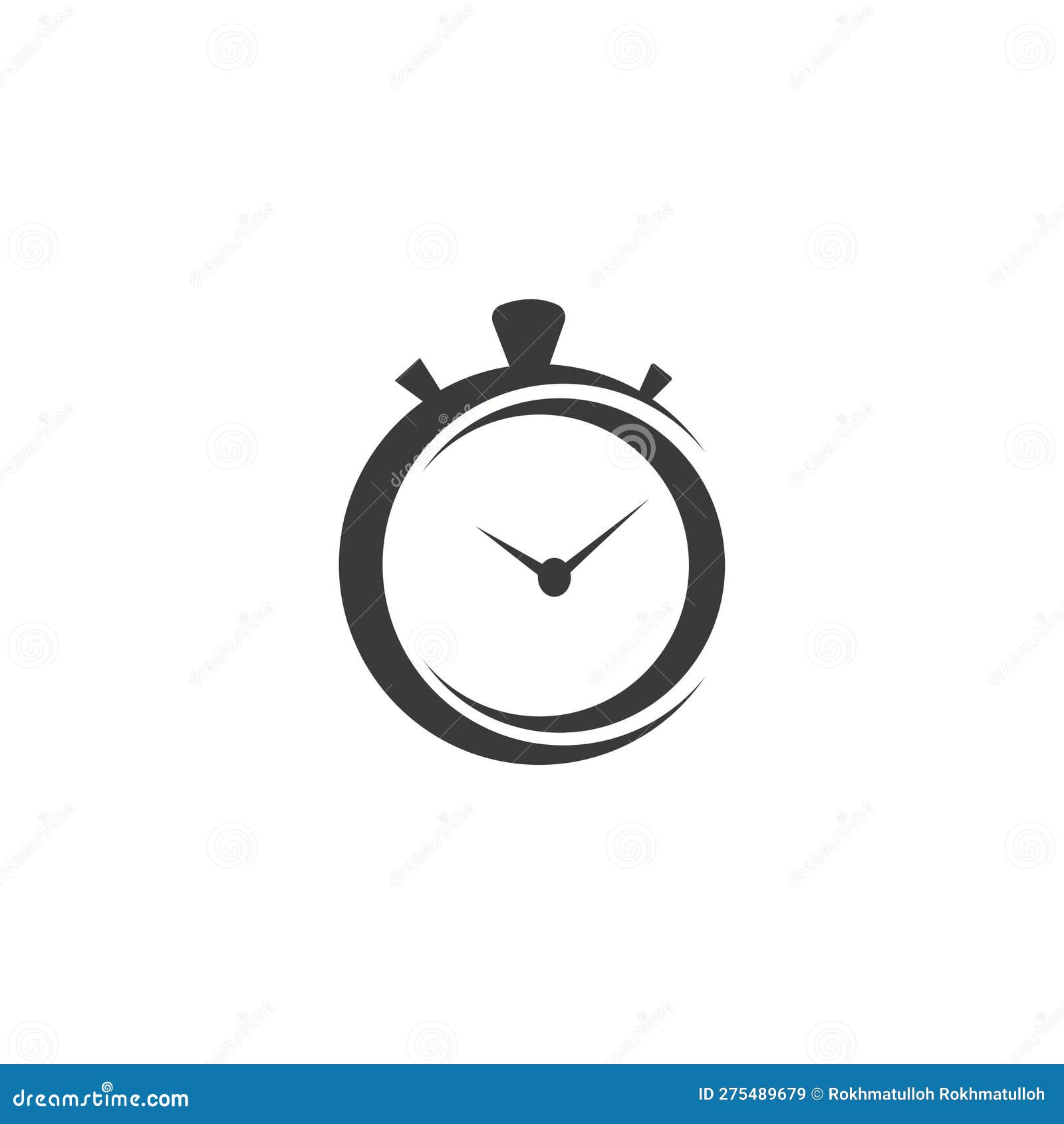 Stopwatch Logo Abstract Circle Simple Vector Illustration Design Stock ...