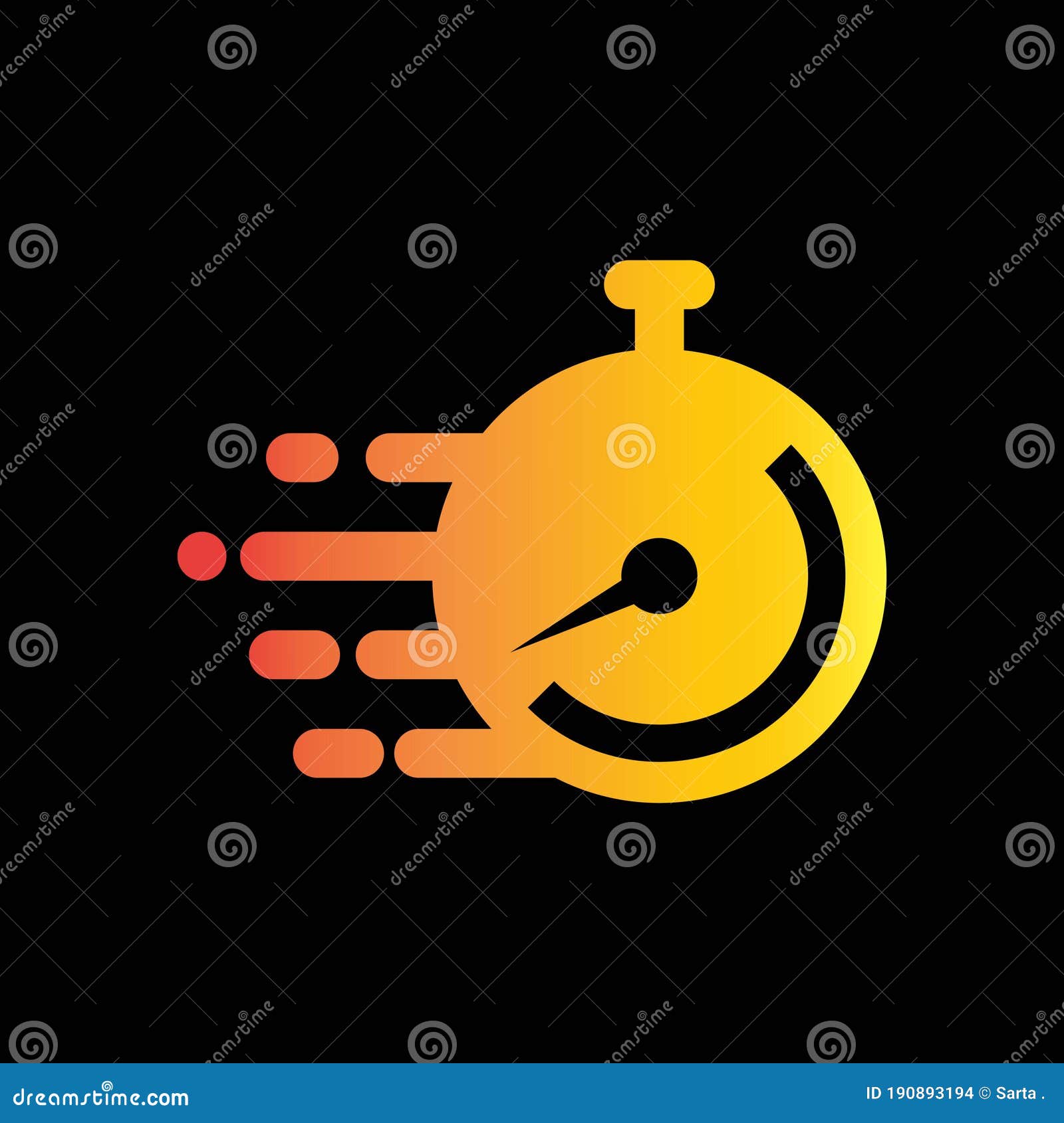 Stopwatch Logo for Quick Time Icon and Fast Deadline Vector Symbol ...