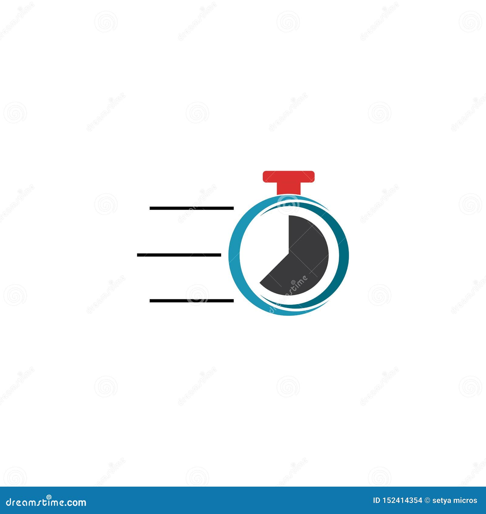 Stopwatch Logo Template Icon Stock Vector - Illustration of quick ...