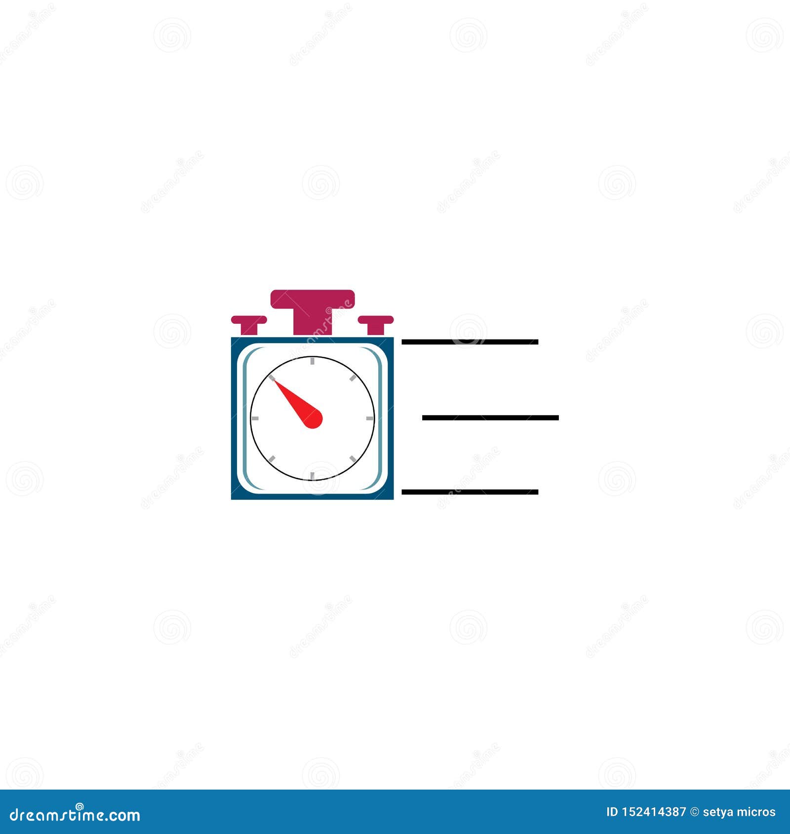 Stopwatch Logo Template Icon Stock Vector - Illustration of deadline ...