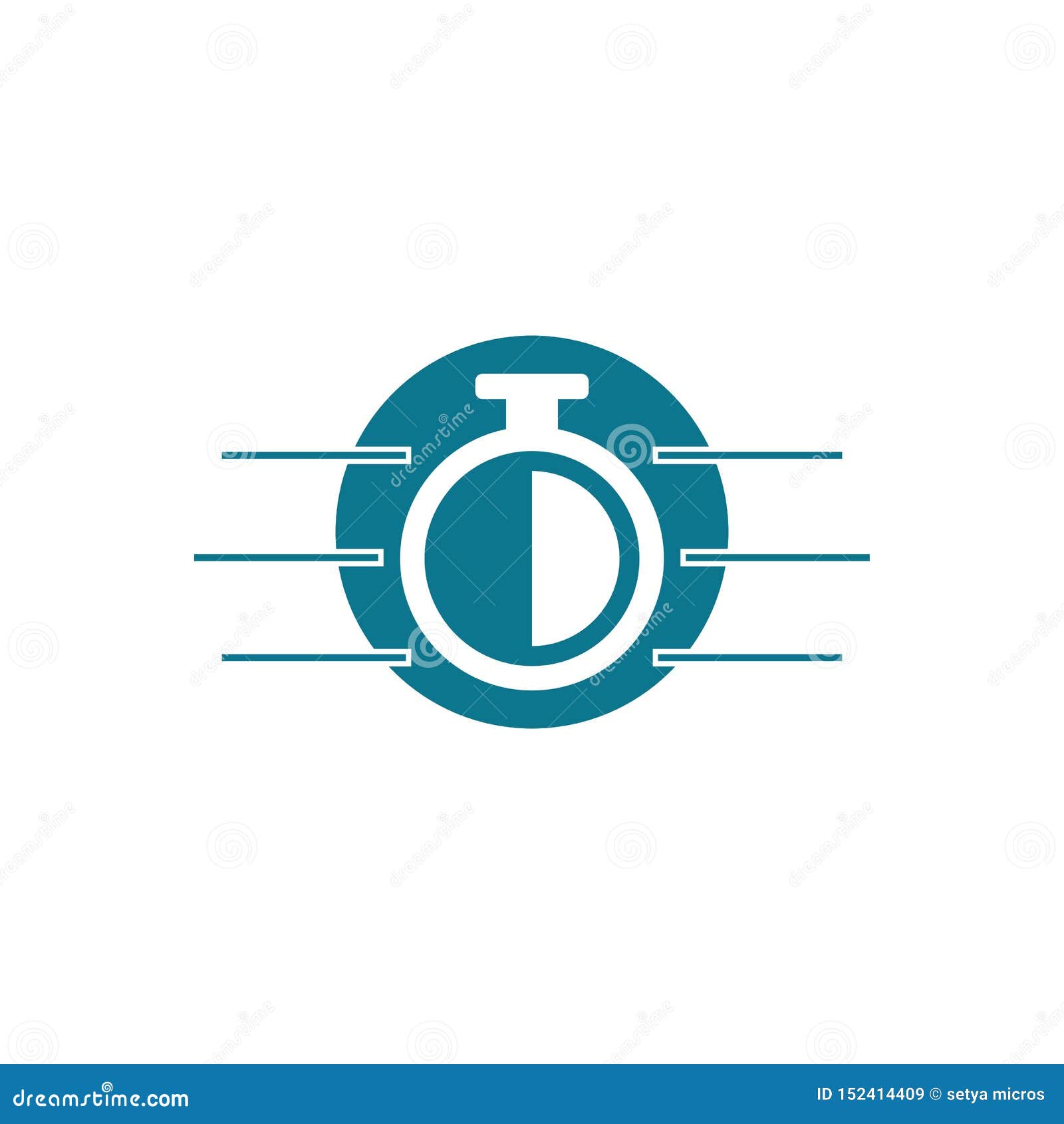 Stopwatch Logo Template Icon Stock Vector - Illustration of symbol ...