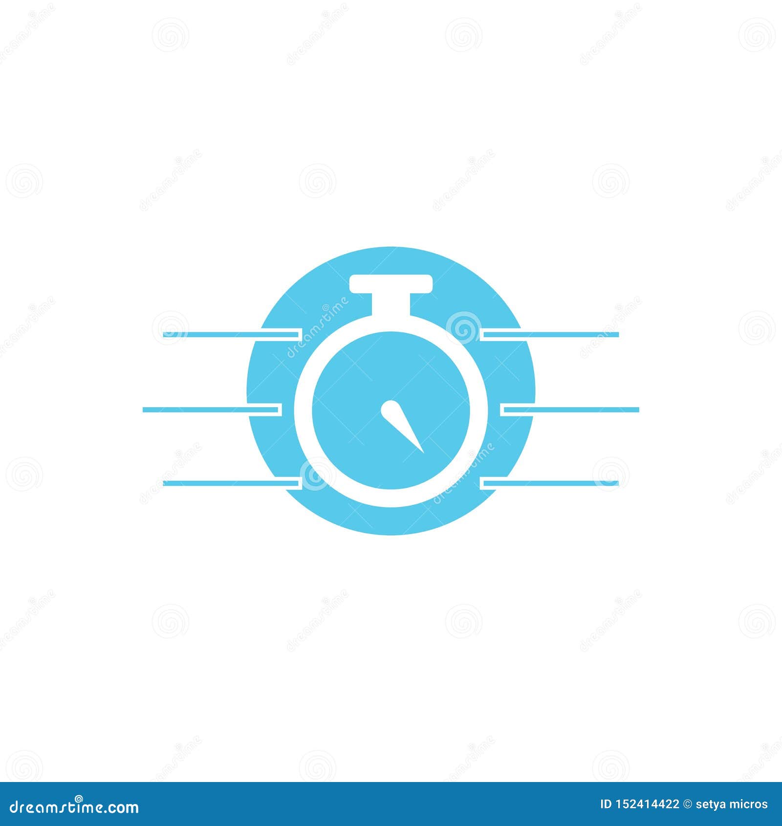 Stopwatch Logo Template Icon Stock Vector - Illustration of business ...