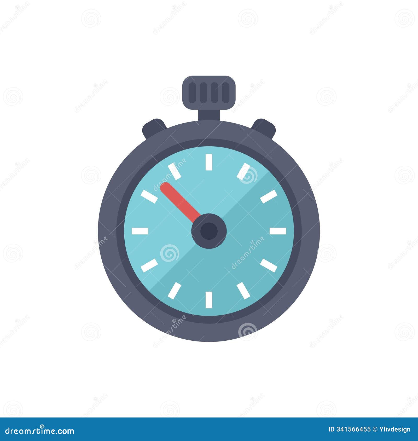 Stopwatch Measuring Time Passing by with Second Hand Moving Stock ...