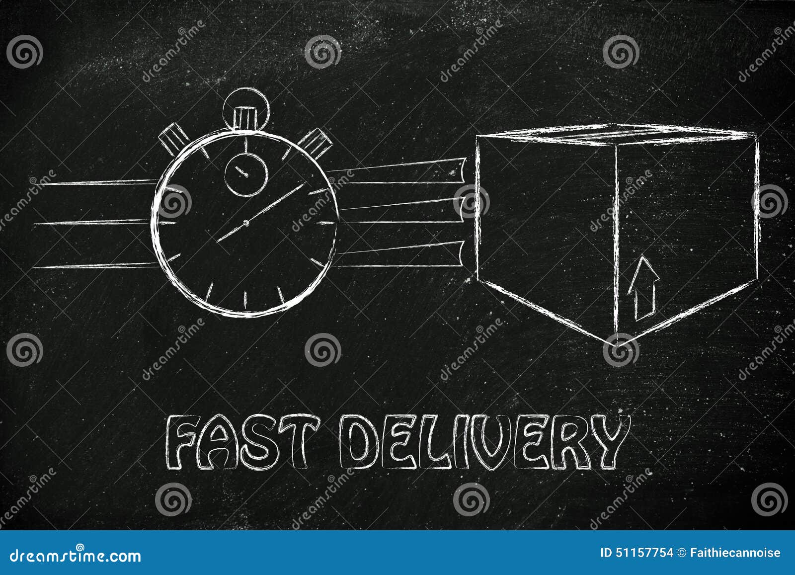 Stopwatch and Parcels, Concept of Fast Delivery Stock Photo - Image of ...