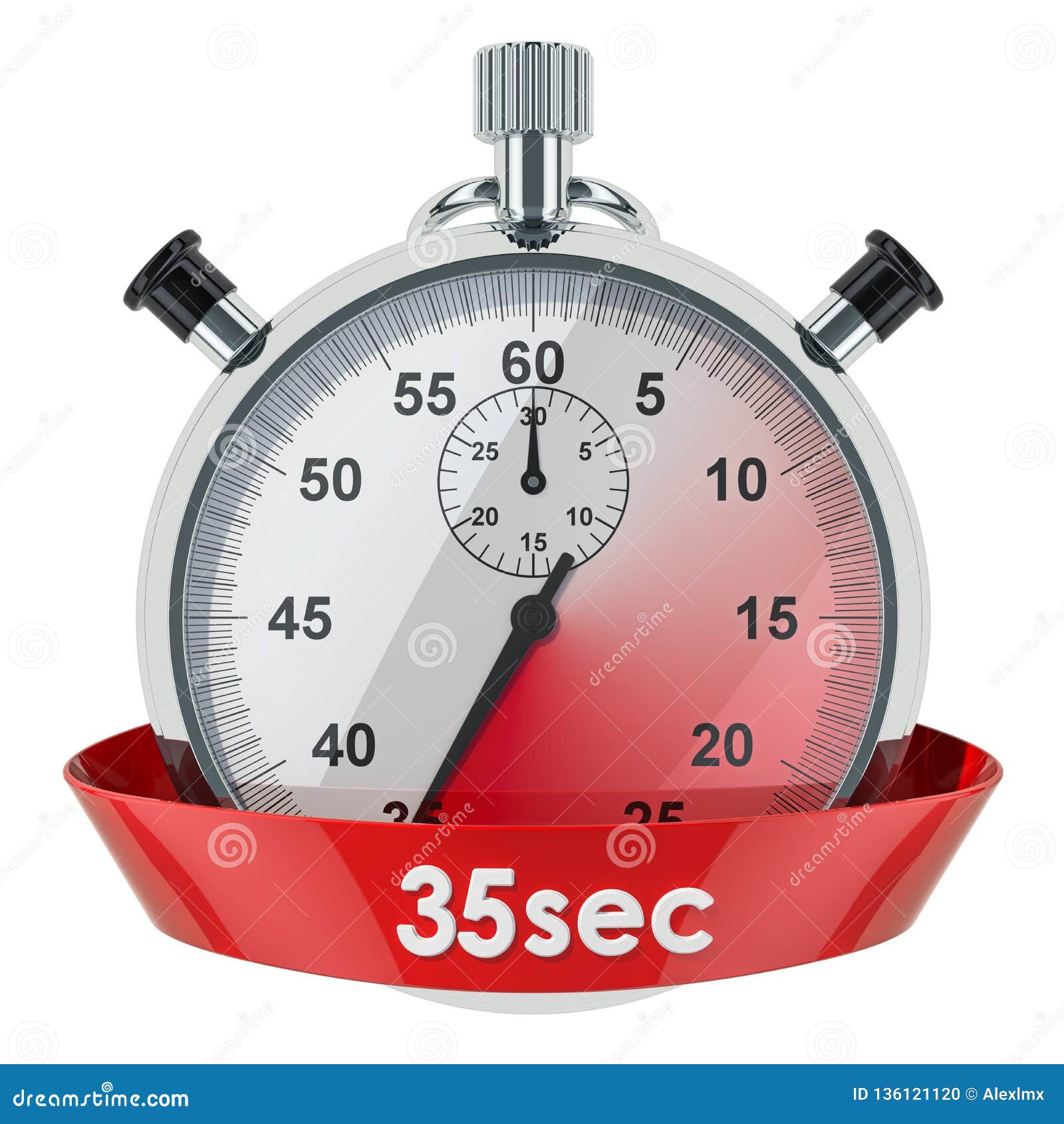 45 Seconds Timer, Stopwatch Or Countdown Icon. Time Measure. Chronometr ...