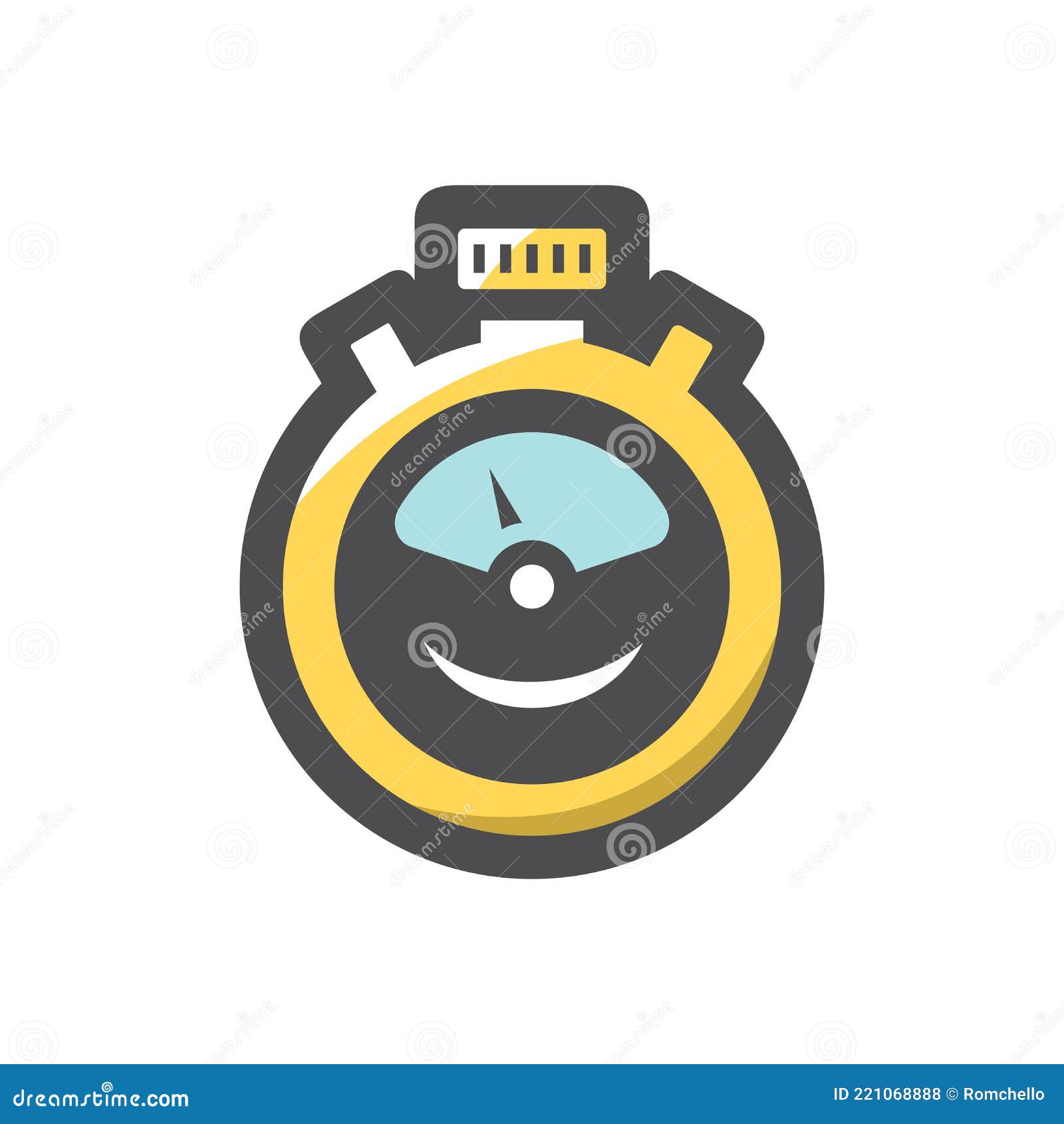 Stopwatch Speed Timer Vector Icon Cartoon Illustration Stock Vector ...