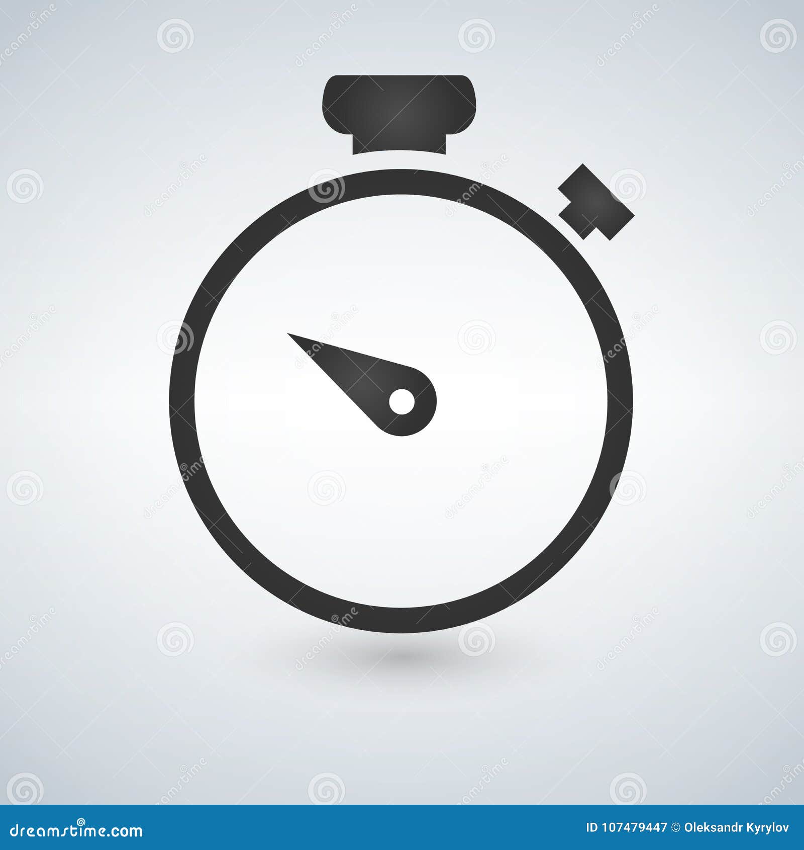 Stopwatch Stop Watch Timer Flat Icon for Apps and Websites Stock ...