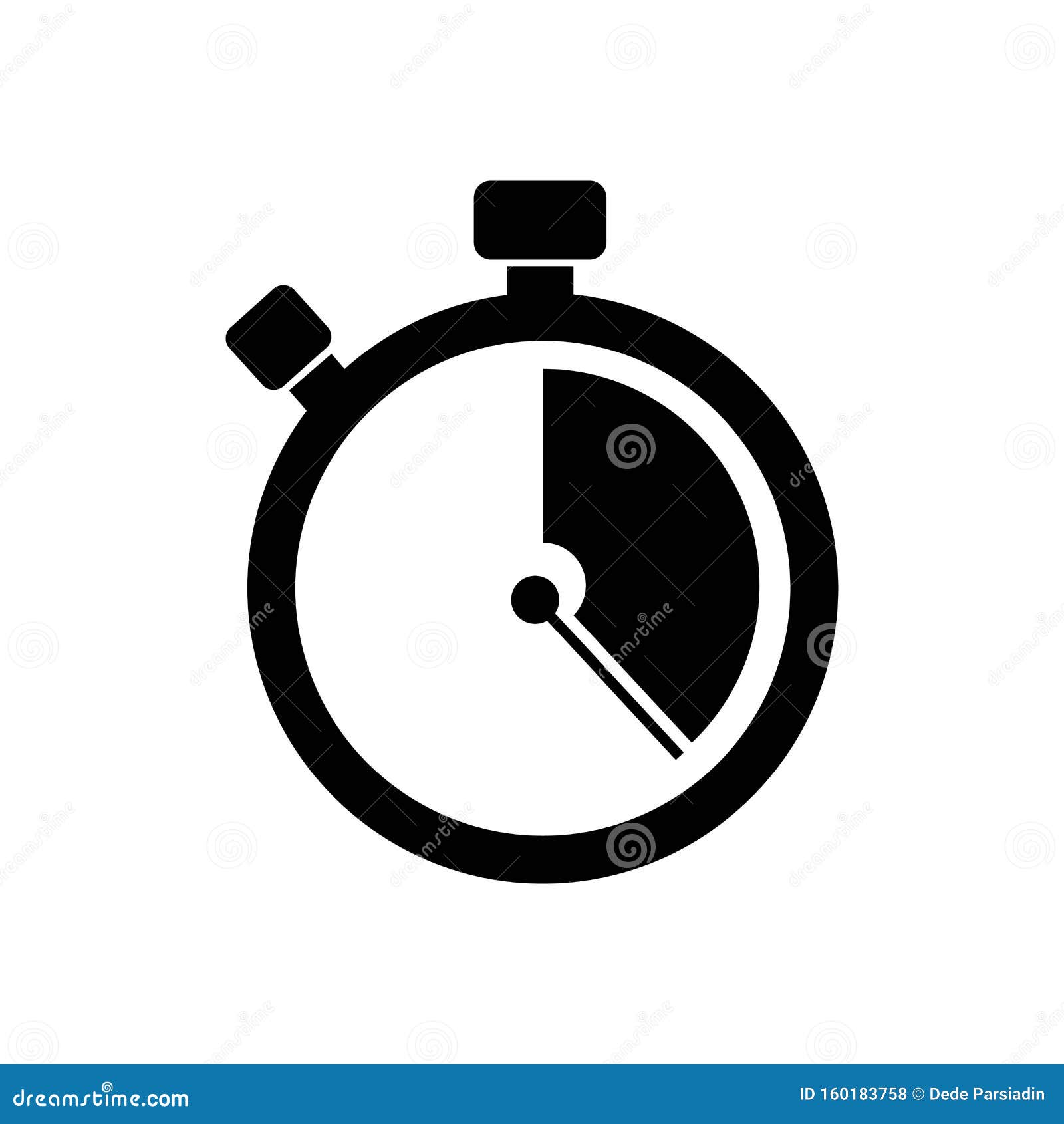 Stopwatch / Stop Watch Timer Logo Icon Vector Illustration Design ...
