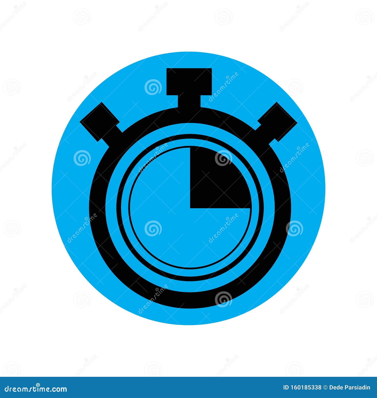 Stopwatch / Stop Watch Timer Logo Icon Vector Illustration Design ...
